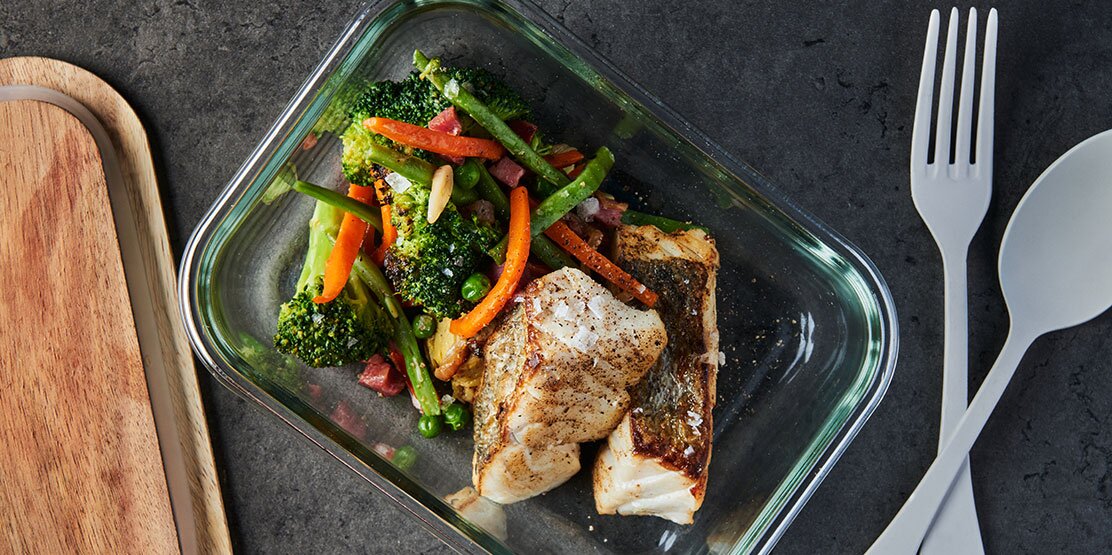 Norsk sej med grönsaker | Seafood from Norway